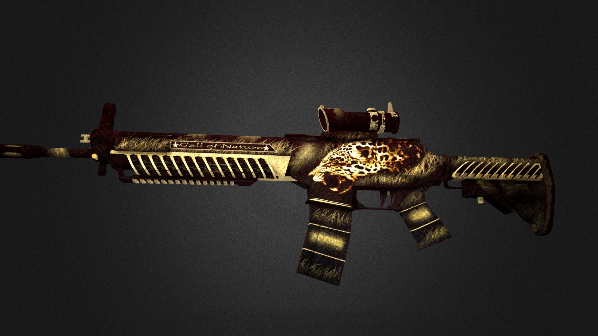 SG553 : Call of Nature : Skins CS:GO - 3D model by Recfield_Official ...