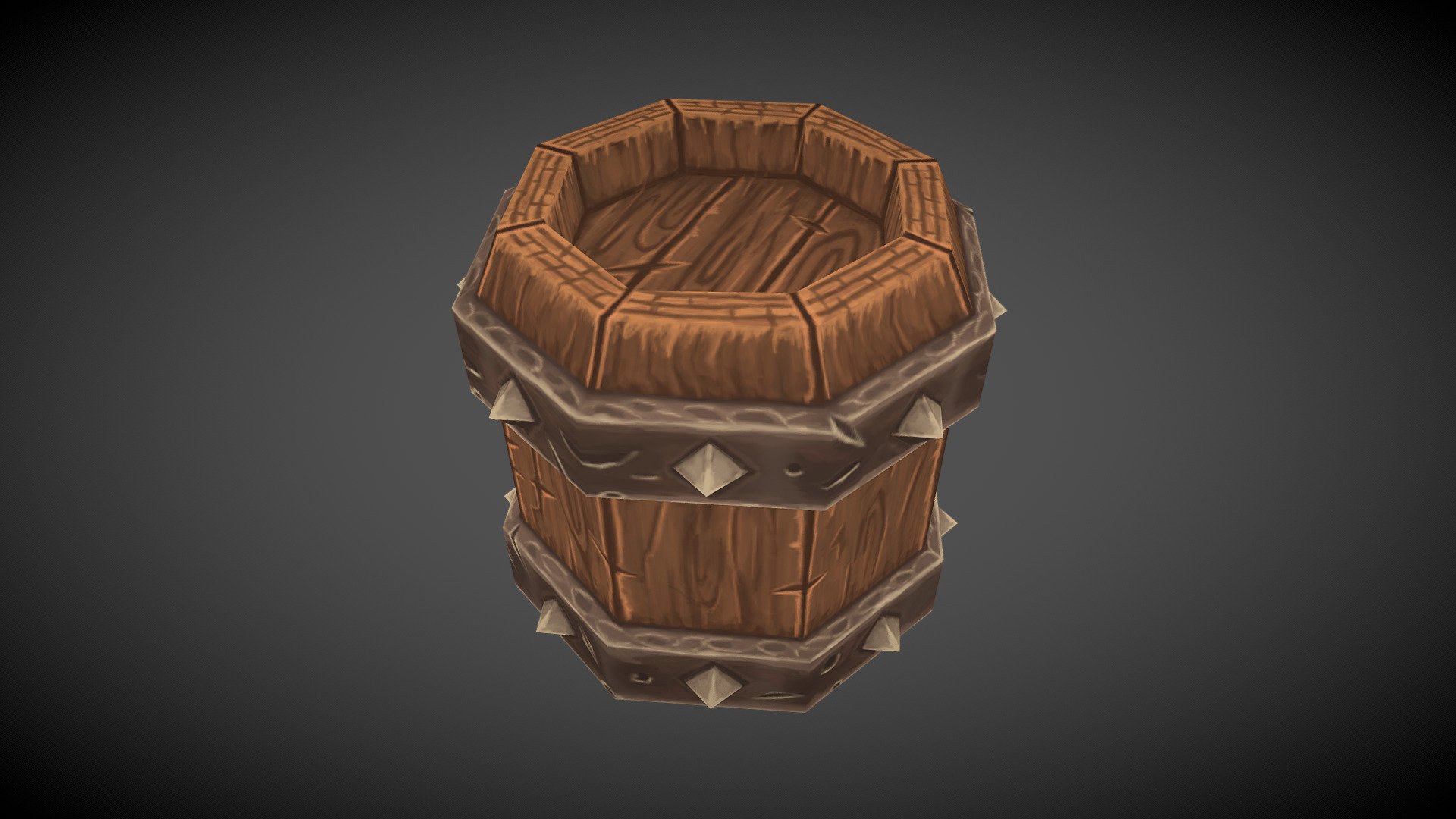 Spiked Barrel - 3D model by Mateusz Kujda (@Mateusz.Kujda) [3257d84 ...