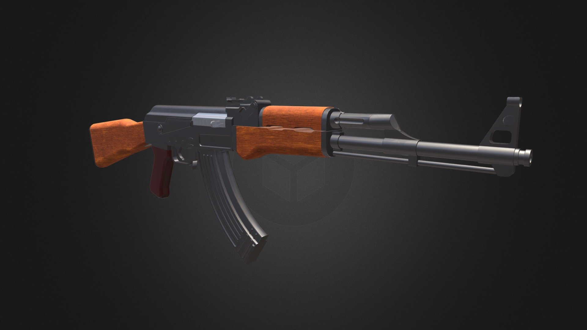 AK-47 - 3D model by Spr1ng__ [32582c1] - Sketchfab