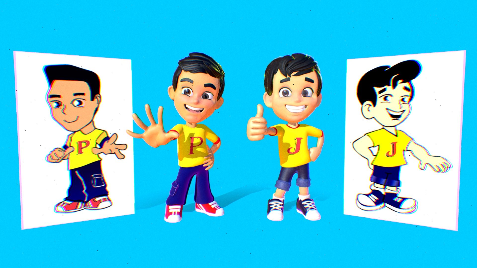 Human Mascot / Mascotes Humanos - 3D model by WillDesenha [3258555 ...