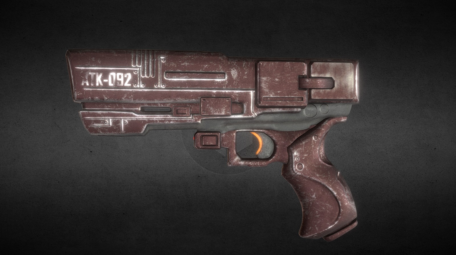 Gun textured - 3D model by joangrassot [3258b27] - Sketchfab