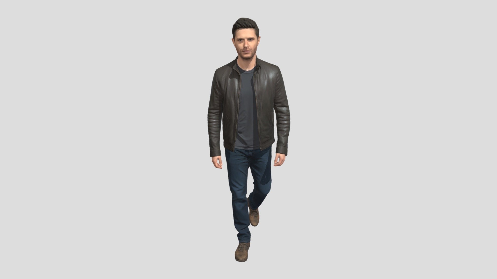 Brown Leather Jacket Man - Download Free 3D model by restore50 [325bf48 ...