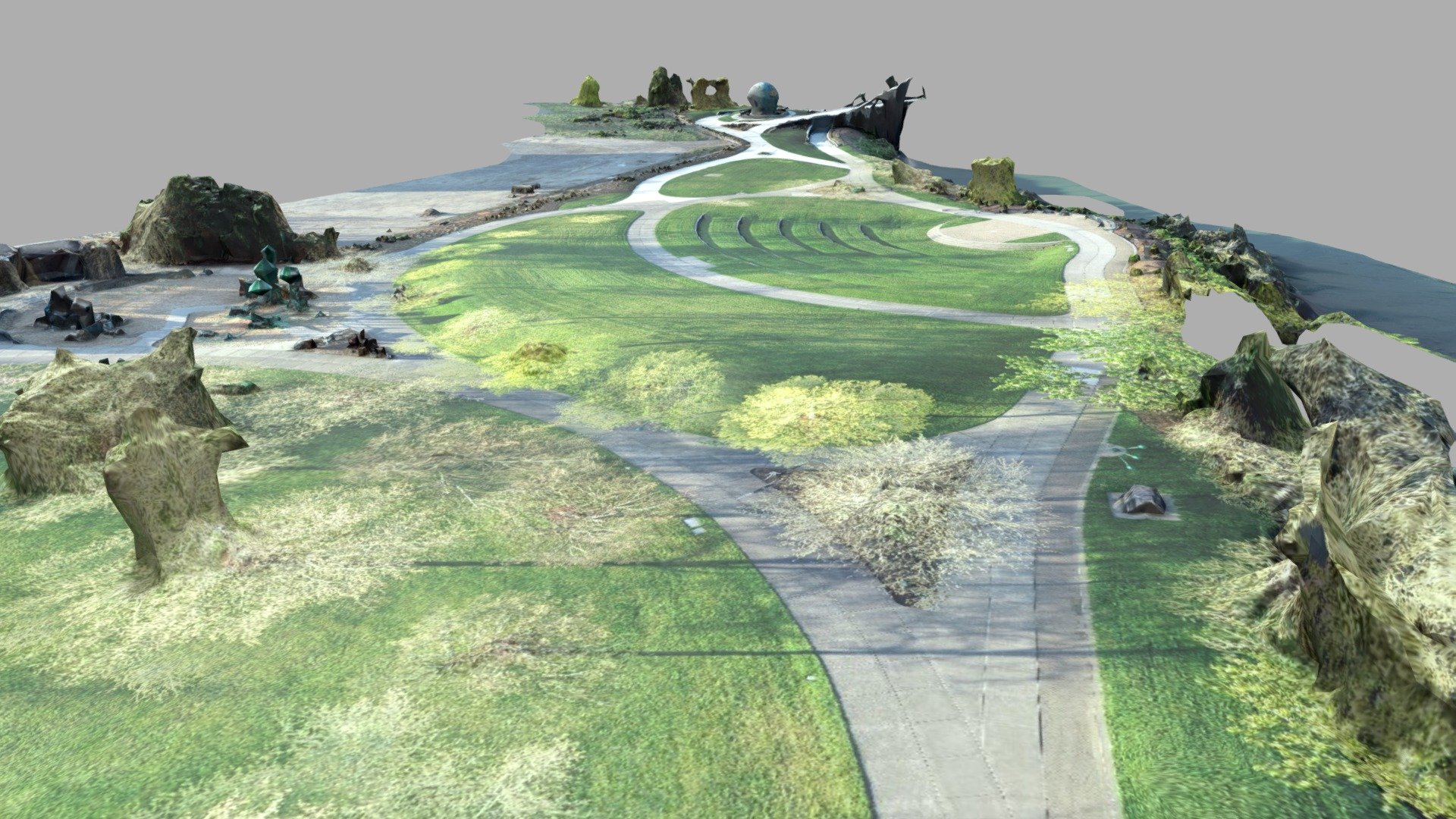 Riverfront Park - Object Capture - Medium Detail - Download Free 3D ...
