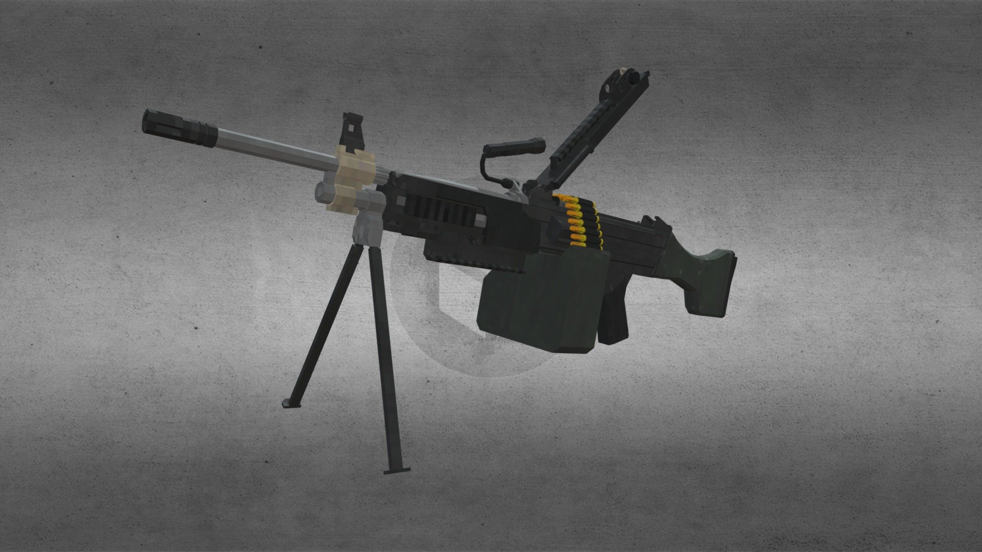 M249 - 3D model by Công Thành (@NguyenCongThanh) [325f23c] - Sketchfab