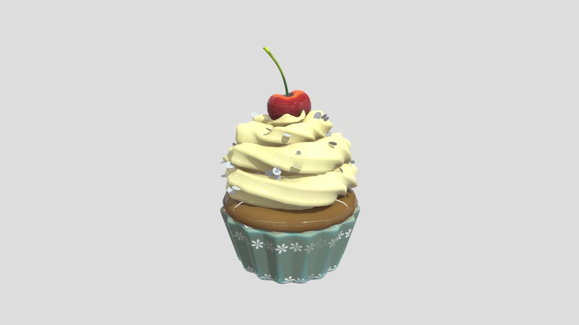 Cupcake - 3D model by apdunston [32640c6] - Sketchfab