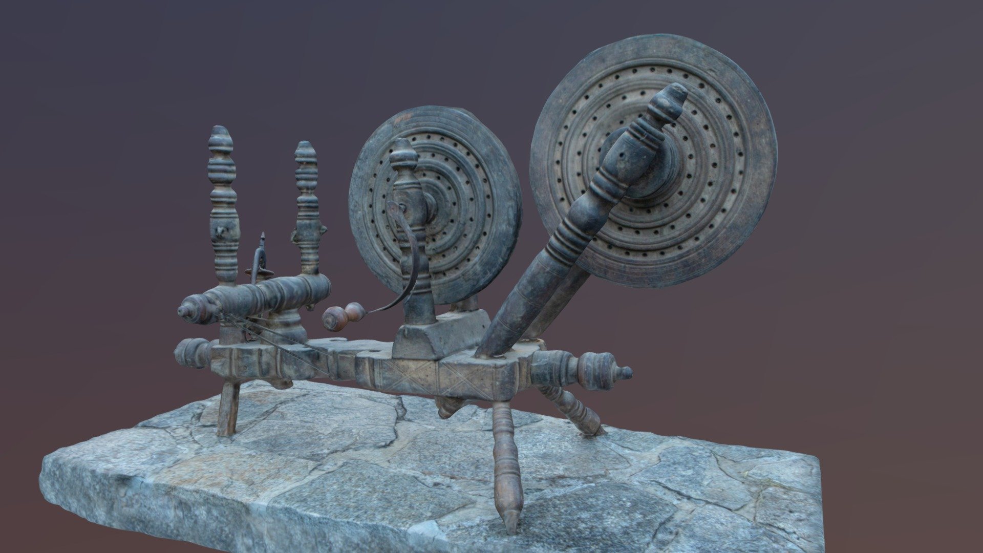 Spinning Wheel (yarn & threads) - Download Free 3D model by Senselab ...
