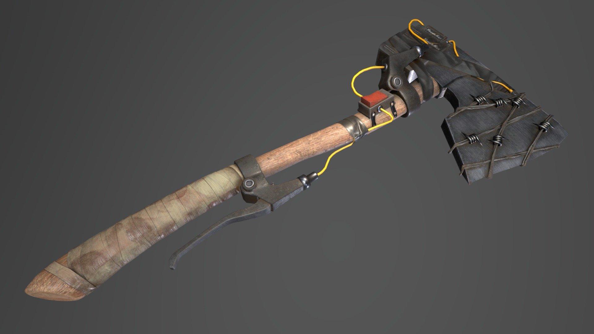 Post-apocalyptic Axe - Download Free 3D model by MKoegler3D [326b9c2 ...