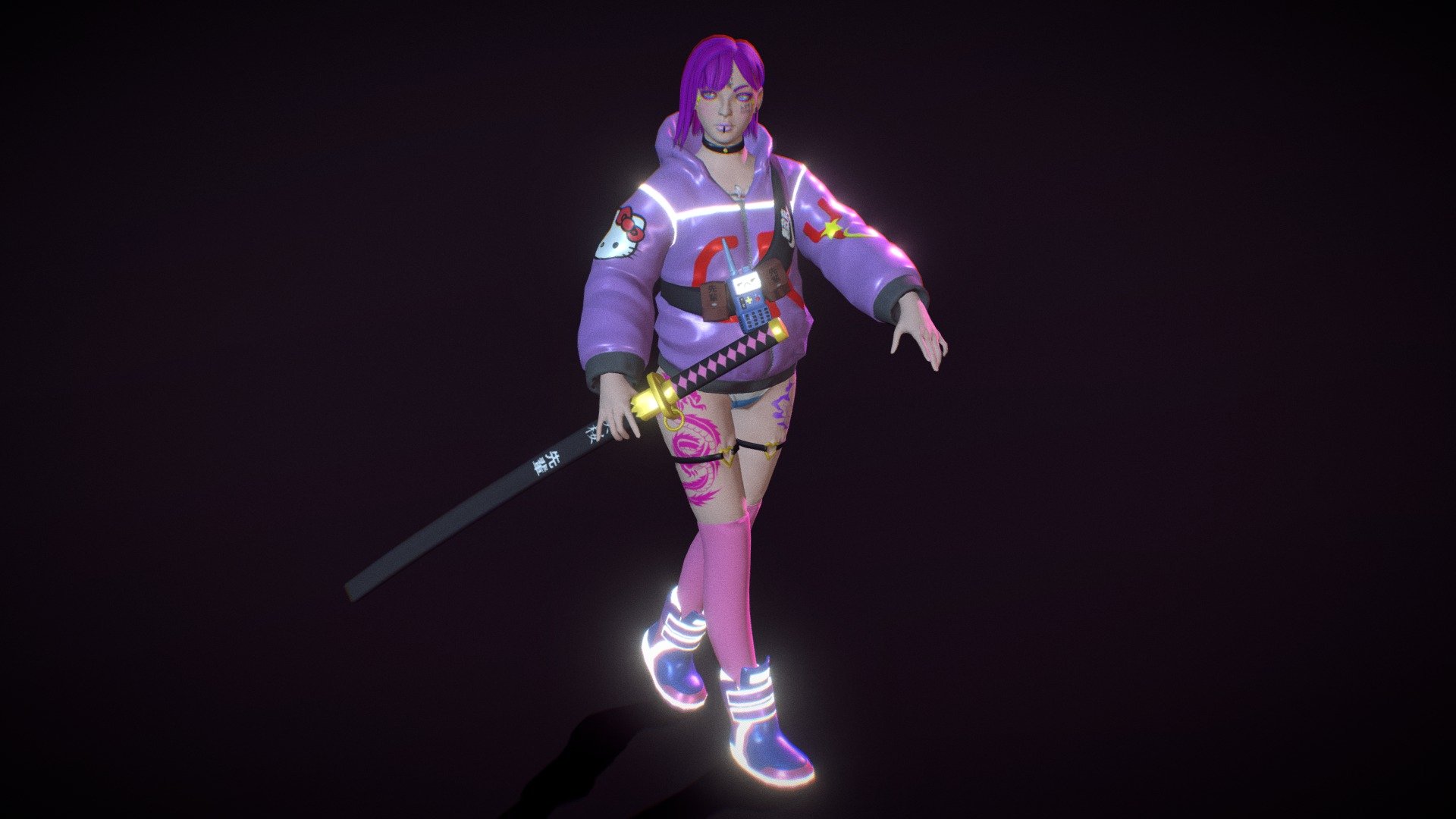 Sakura - 3D model by Ivan Duarte (@IvanDuarteBezerra) [326c2b8] - Sketchfab