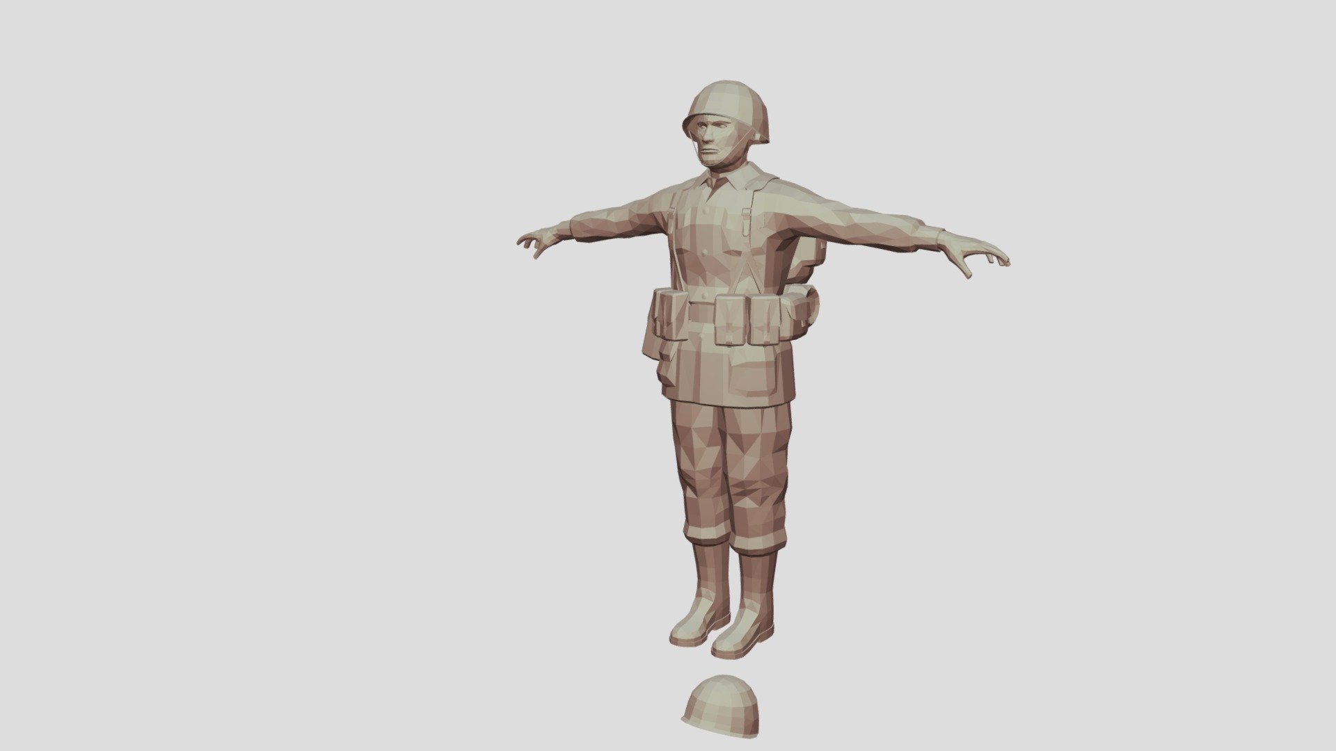 Low Poly Soldier - Download Free 3D model by Dezryelle [326c488 ...
