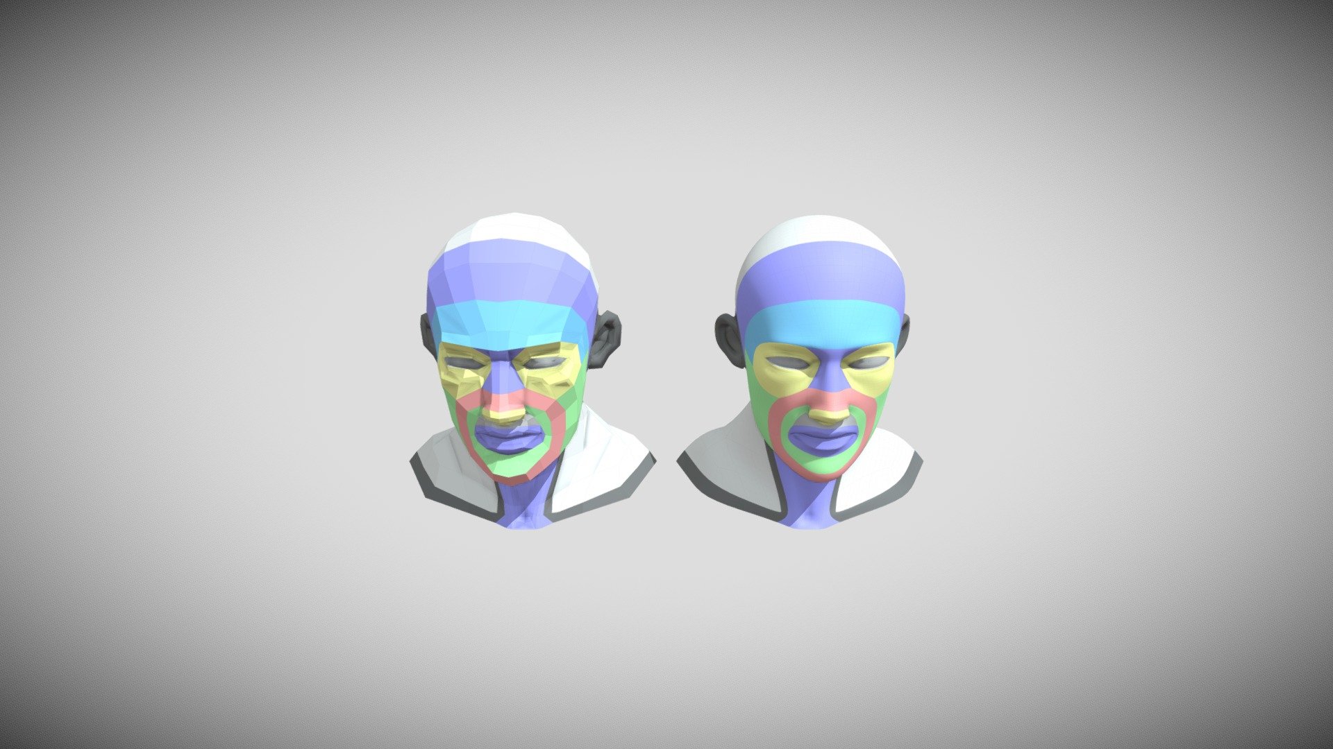 Head Character Model Topology - 3D model by FFiore [326c8c1] - Sketchfab