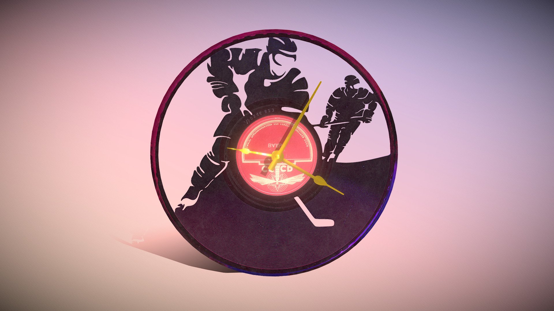 Clock Vinyl Hockey - Download Free 3D model by Mitrik [326cafa] - Sketchfab
