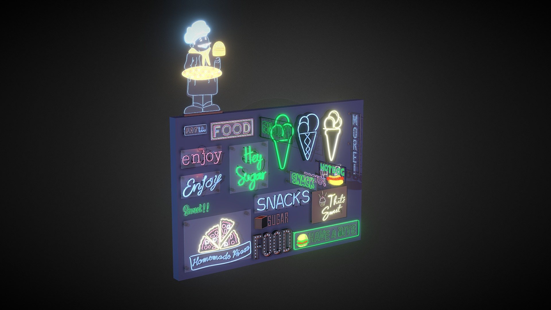 24 neon base mesh models - Buy Royalty Free 3D model by TankStorm ...