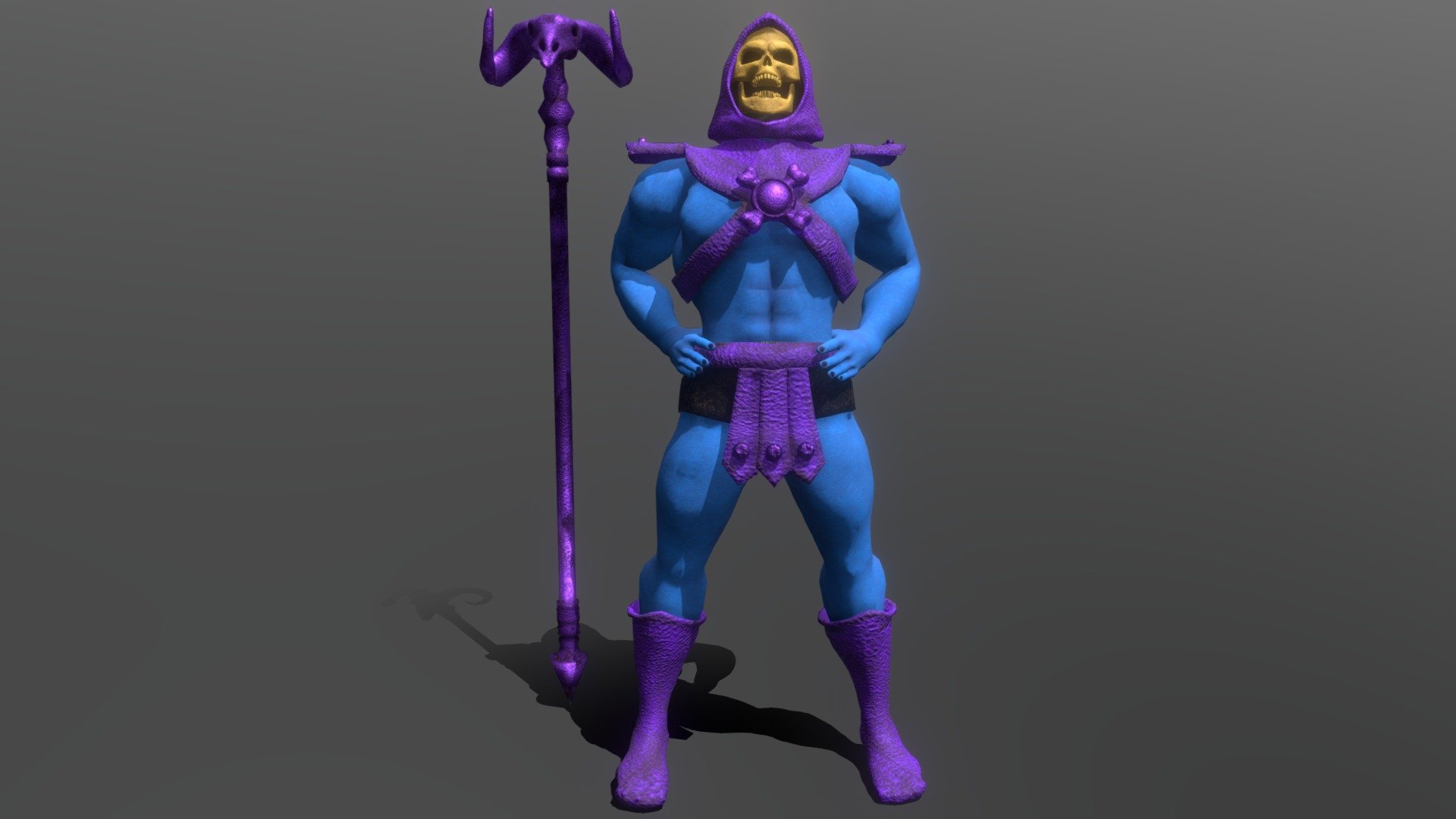 Skeletor Posed - 3D model by FreakazoidRobot [326f77b] - Sketchfab