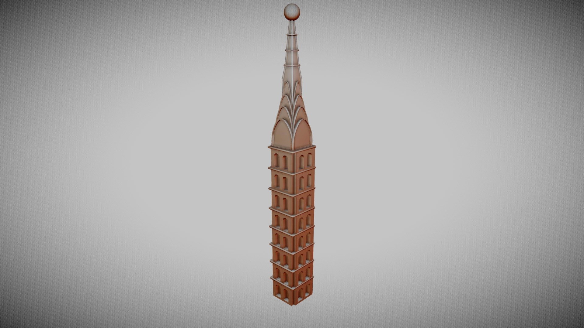 Low Poly Building Tower - 3D model by razyliah [3270813] - Sketchfab