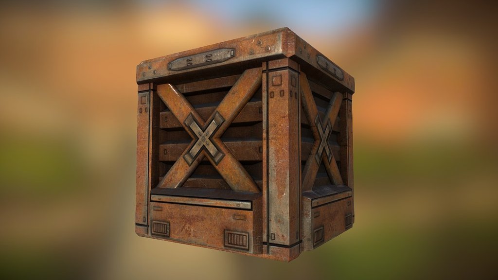 Medium-Poly Box - 3D model by J. Manuel Perez D. (@jmanuelperezd ...
