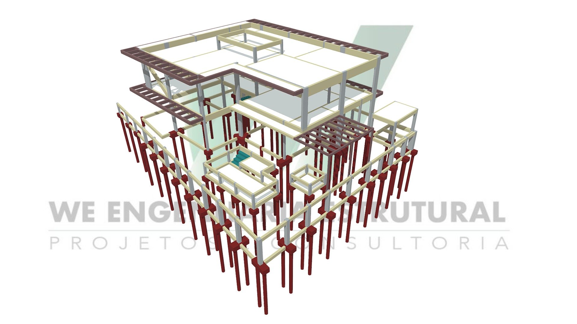 3D Estrutura A&R - 3D model by WE Engenharia (@weengenharia) [3273b54 ...
