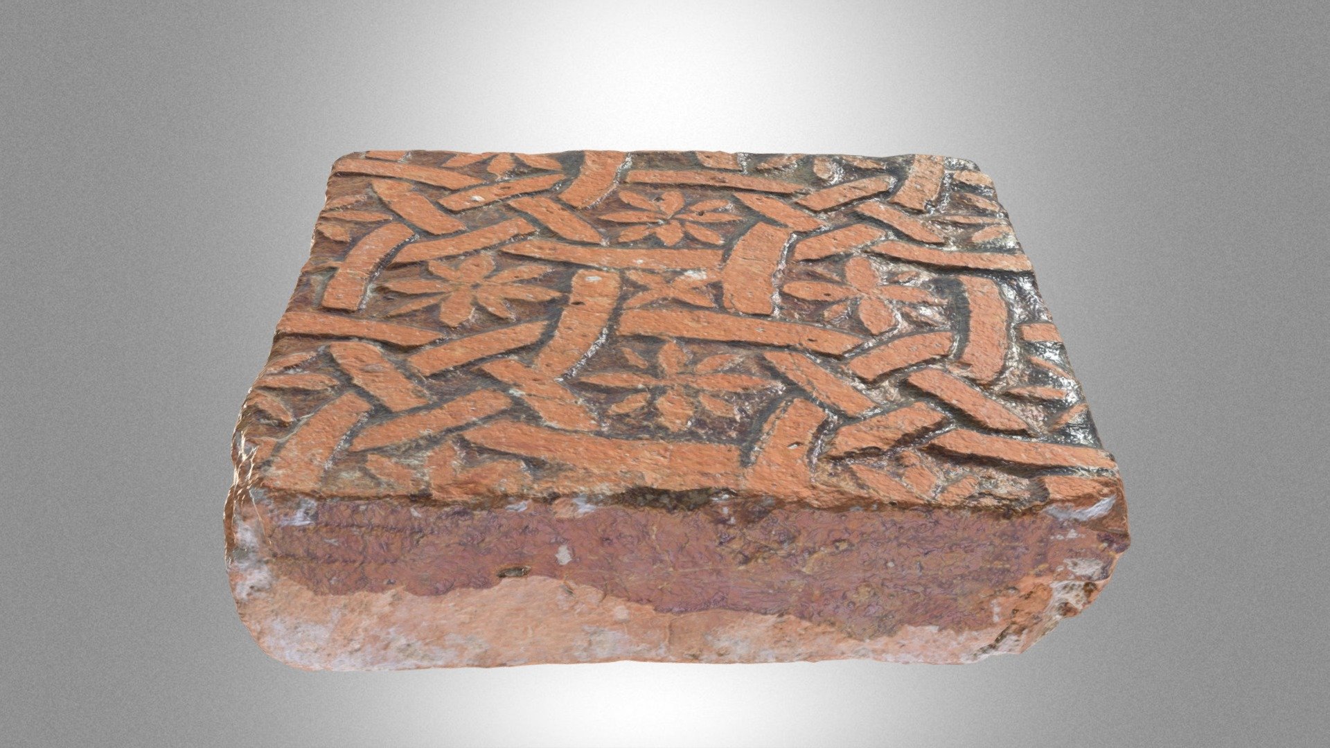 Floor tile from the monastery church in Mogila - Download Free 3D model ...