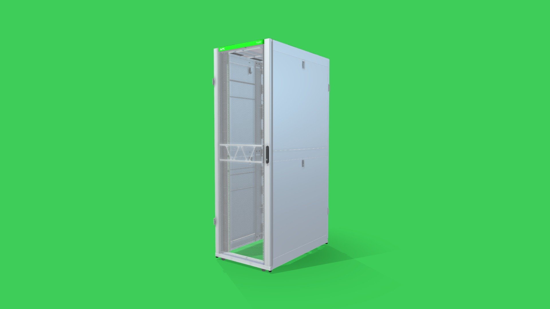 APC NetShelter SX Server Rack Gen 2 - White - 3D model by Schneider ...