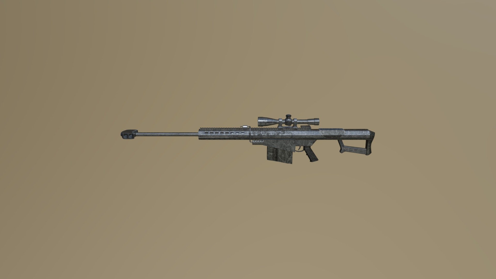 Barret Gun Hight - 3D model by Hong.Phuc [3279e89] - Sketchfab