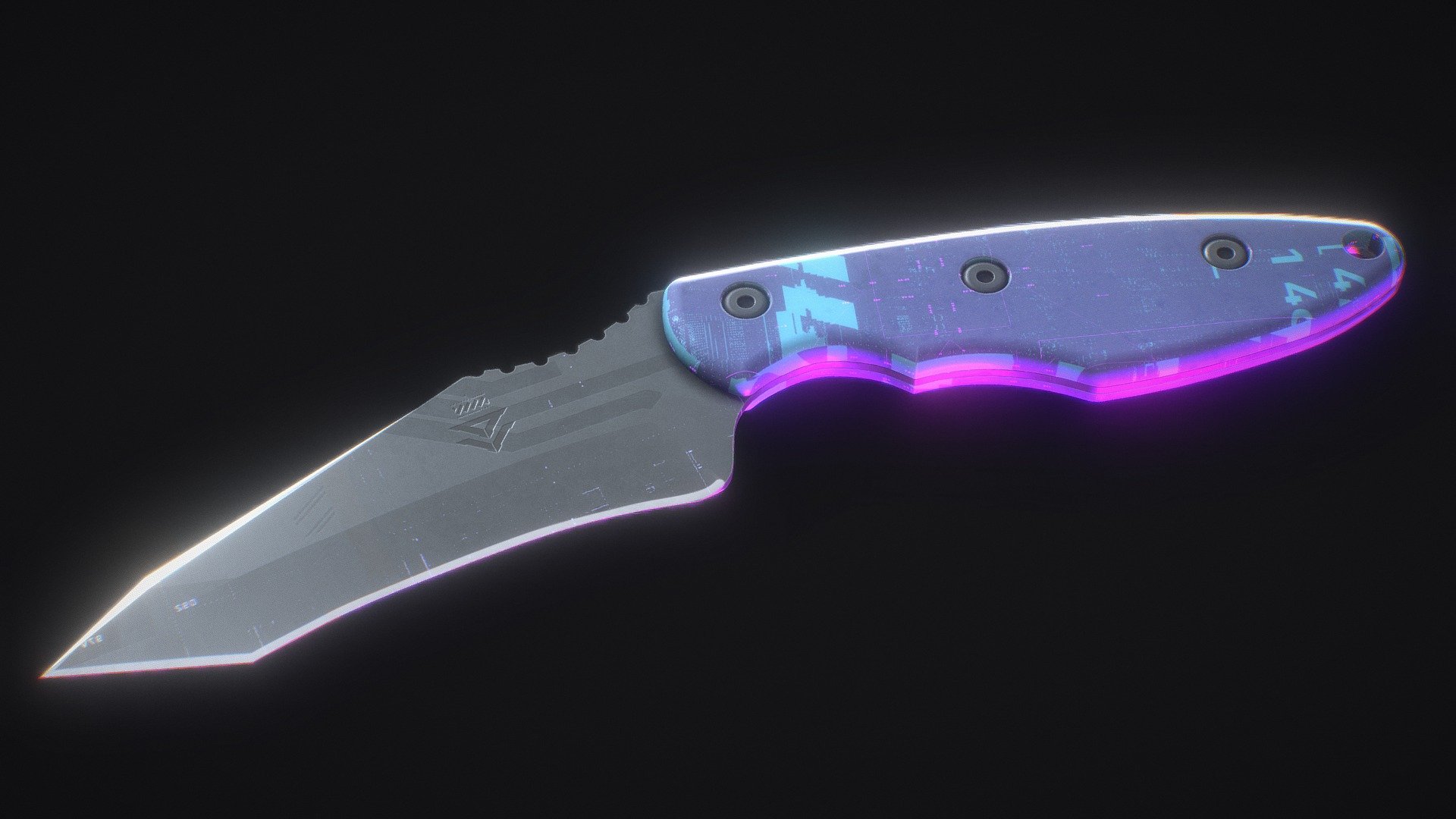 Cyberpunk Knife - Buy Royalty Free 3D model by re1monsen [327af8e ...