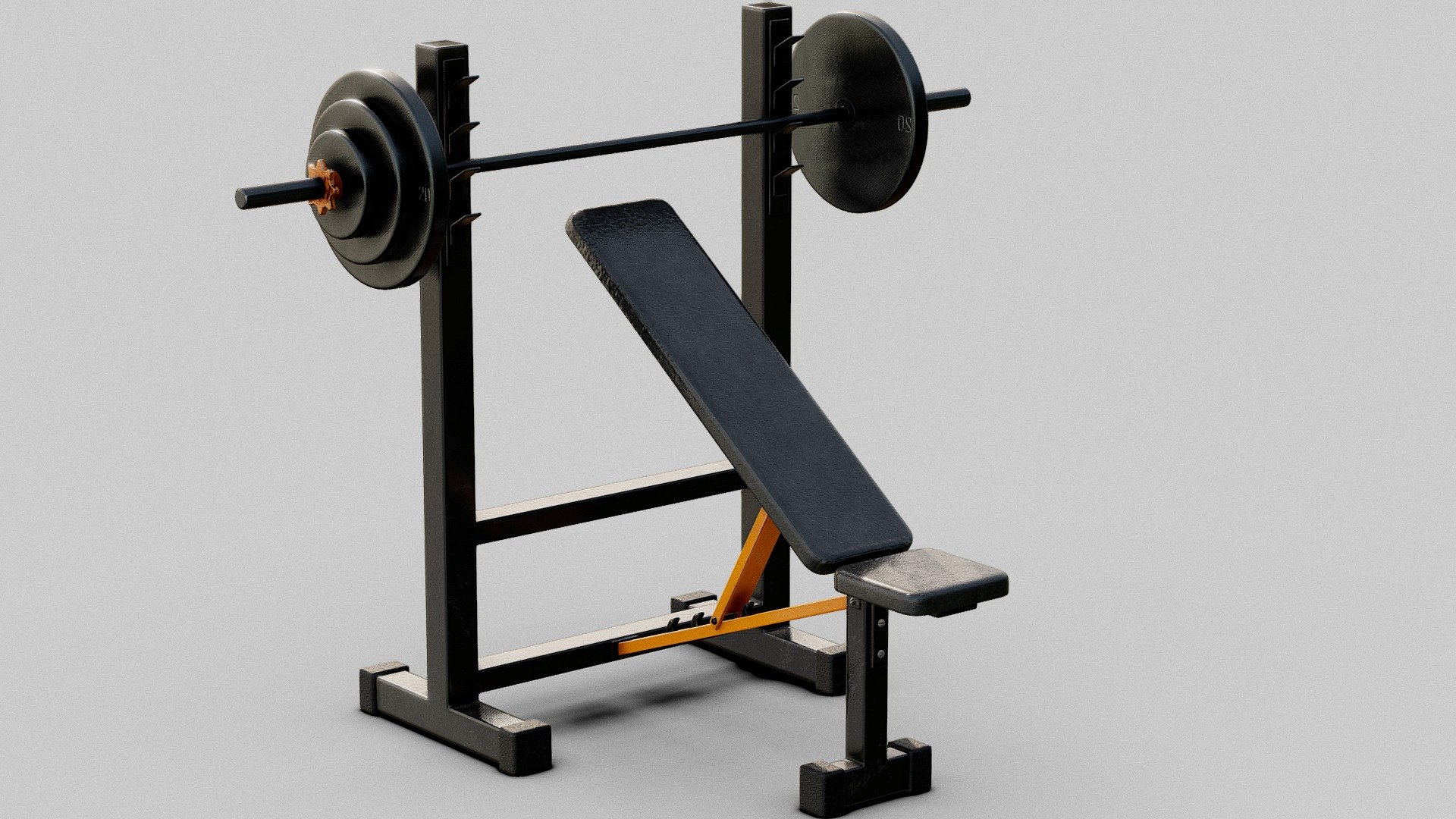 Incline Bench-Press - Buy Royalty Free 3D model by M0NARCH (@statusqu0 ...