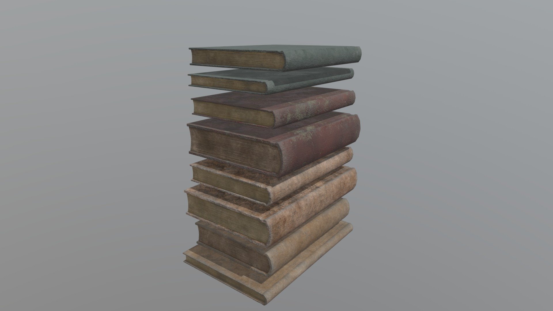 Old Book Stack - 3D model by Cherry Yuen Shan Lau (@cherryyuenshanlau ...