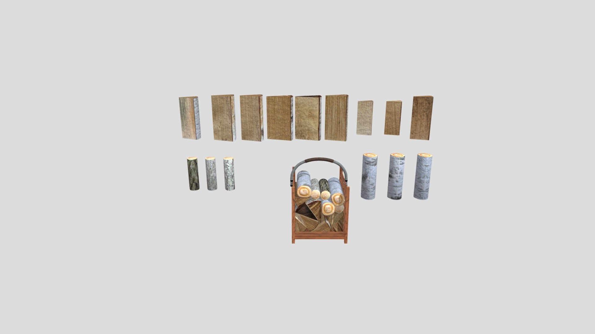 Wood logs - Download Free 3D model by Iar (@Iar_S) [327d7f4] - Sketchfab