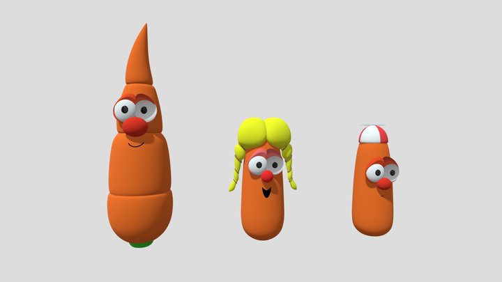 Veggietales 3D models - Sketchfab