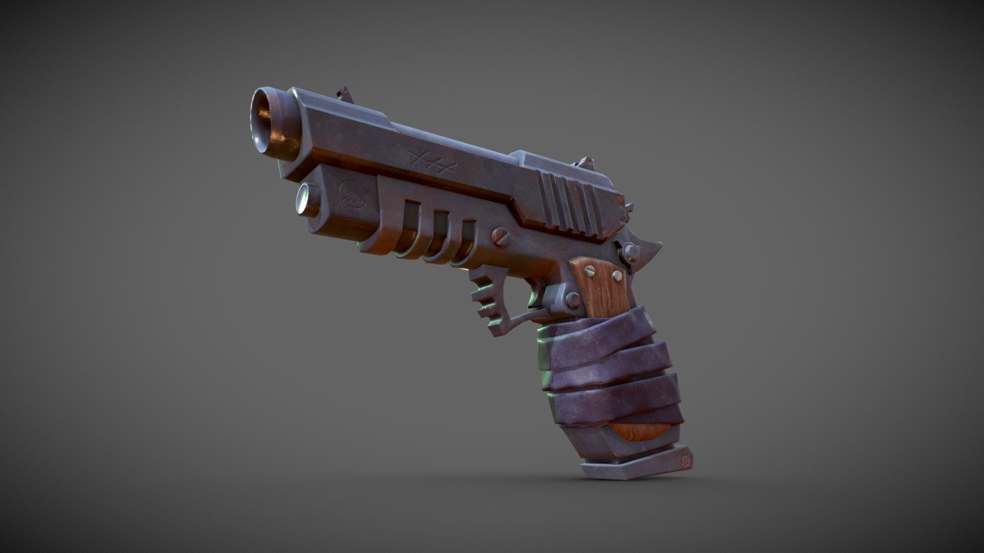 Old Cartoon Gun - 3D model by abelzarco [3280917] - Sketchfab