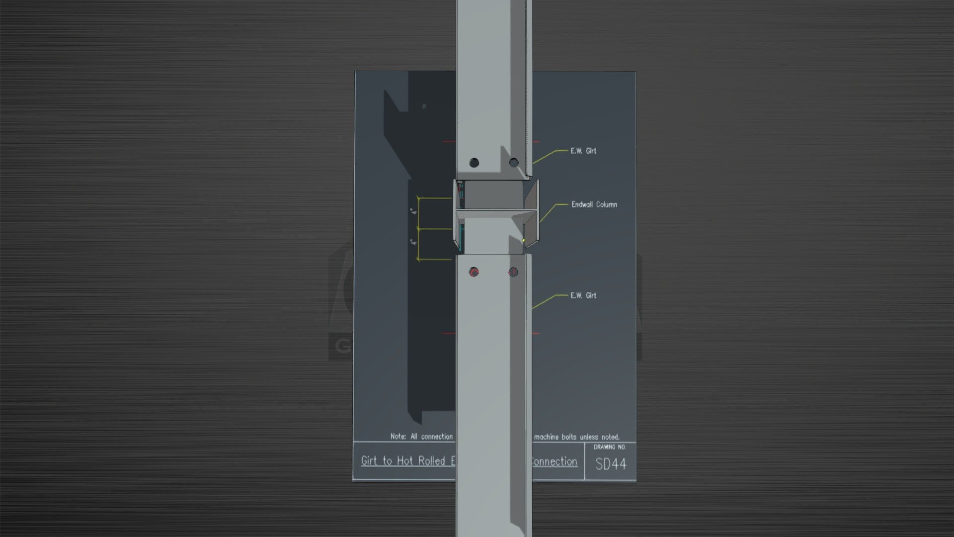 SD44 Detail Drawing - 3D model by Great Western Building Systems ...