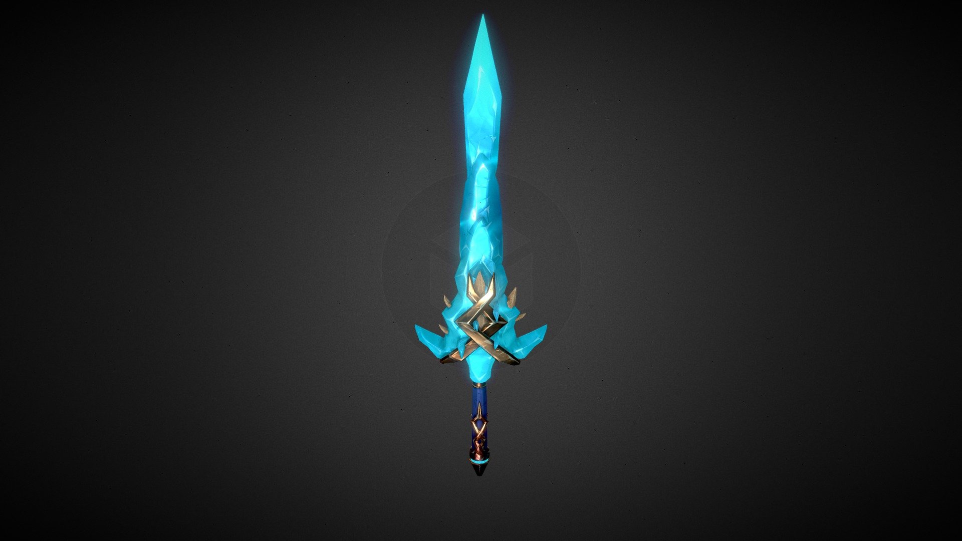 Ice Sword - Buy Royalty Free 3D model by Rafoerin [32824a8] - Sketchfab ...