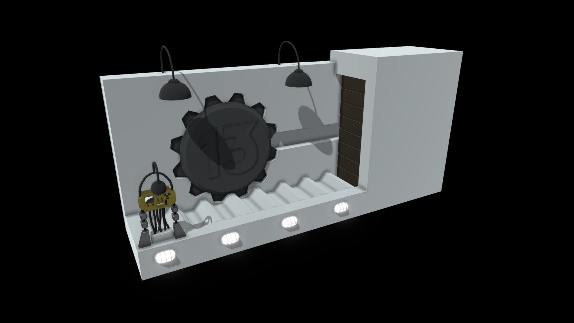 Vault 13 Door Animated - Download Free 3D model by themighty808 ...