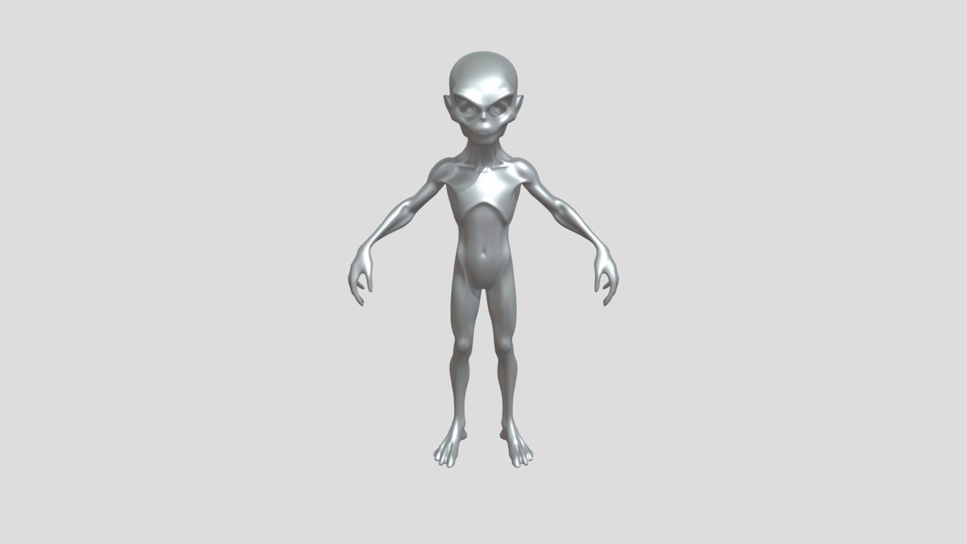 Tall thin alien humanoid figure - 3D model by Giovanni.Messina [3286a63 ...
