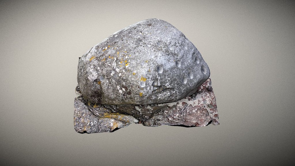 Ringing Stone, Tiree - Cup Marks (with Texture) - 3D model by jamesmcc ...