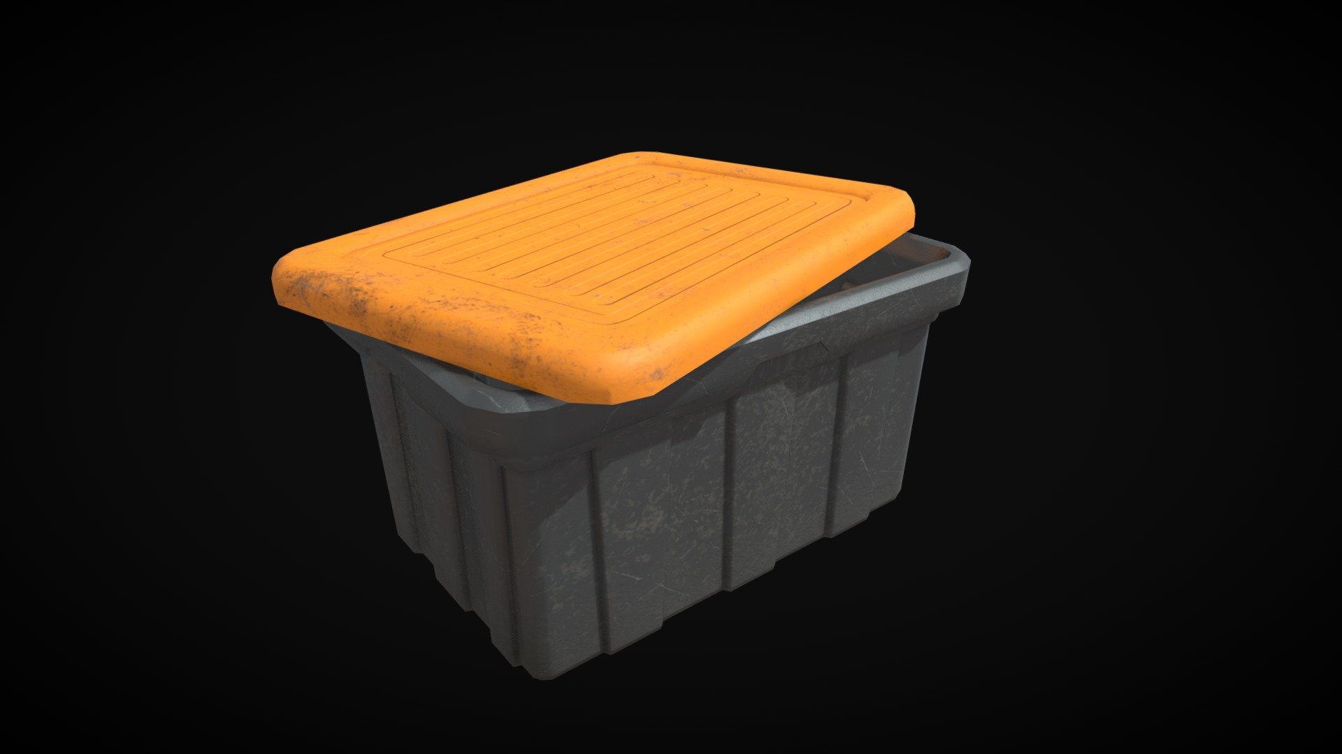 Beat Up Plastic Storage Bin - 3D model by Cory Smith (@cory.smithereens ...