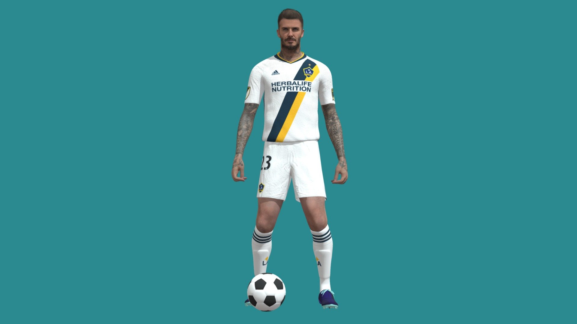 3D Rigged David Beckham - 3D model by 3dpassion.net (@3dpassion ...