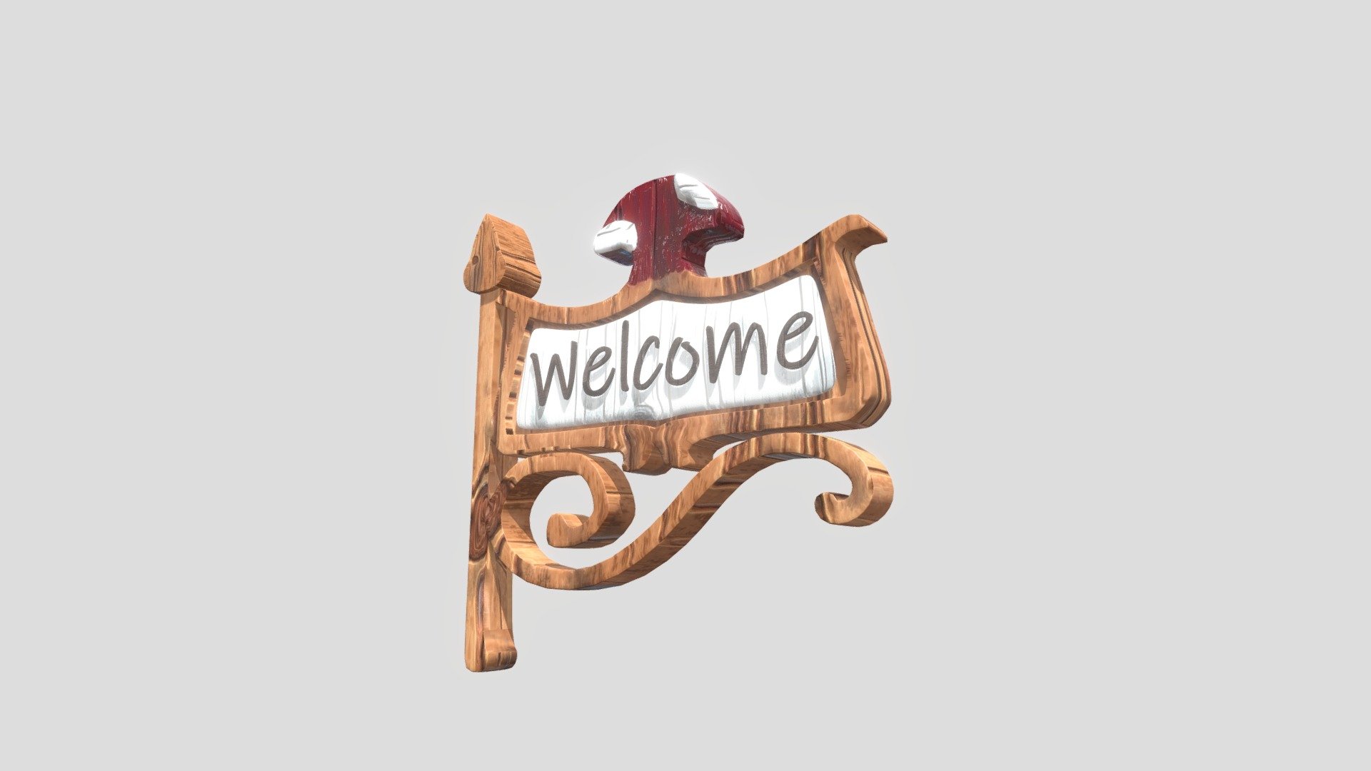 WELCOME SIGN - 3D model by Nympha [328e6f1] - Sketchfab