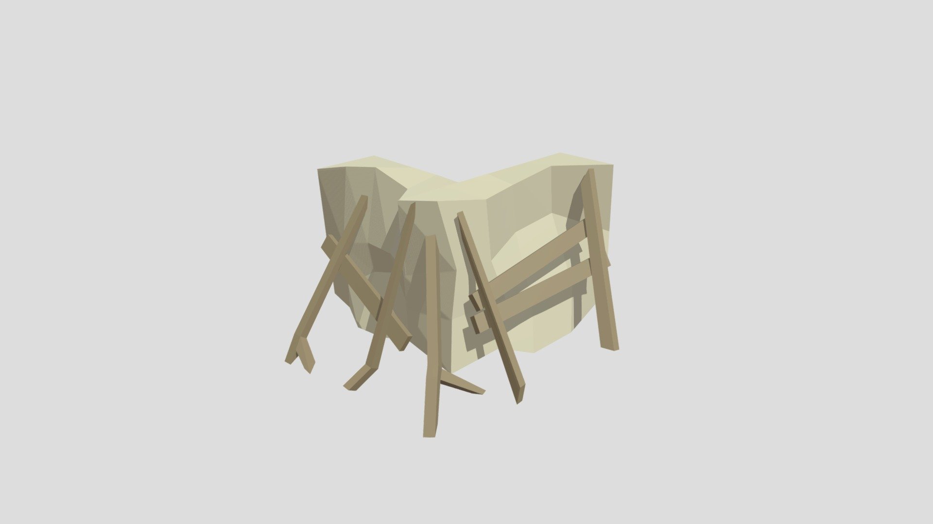 Broken Wall Corner (Textured) - 3D model by b1745327 [328e725] - Sketchfab