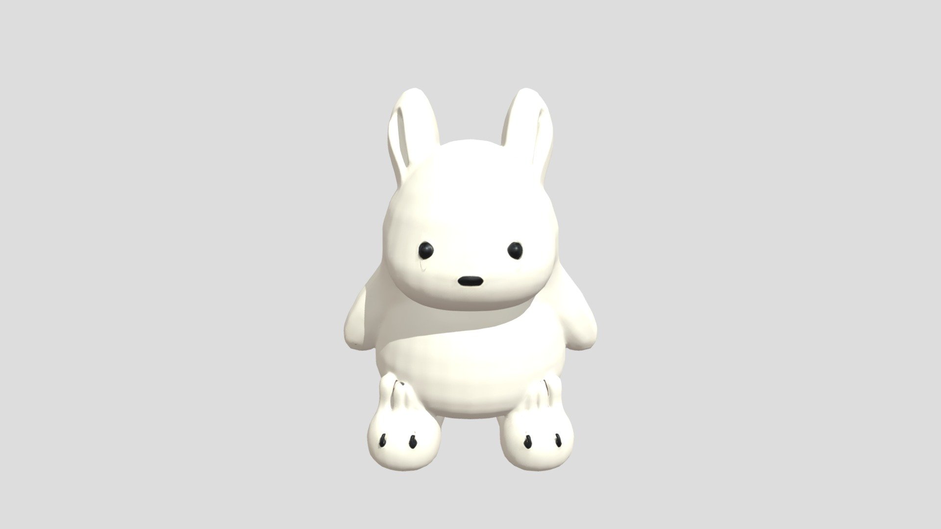 Cute cartoon rabbit character - 3D model by ezequieldavid388 [32933ae ...
