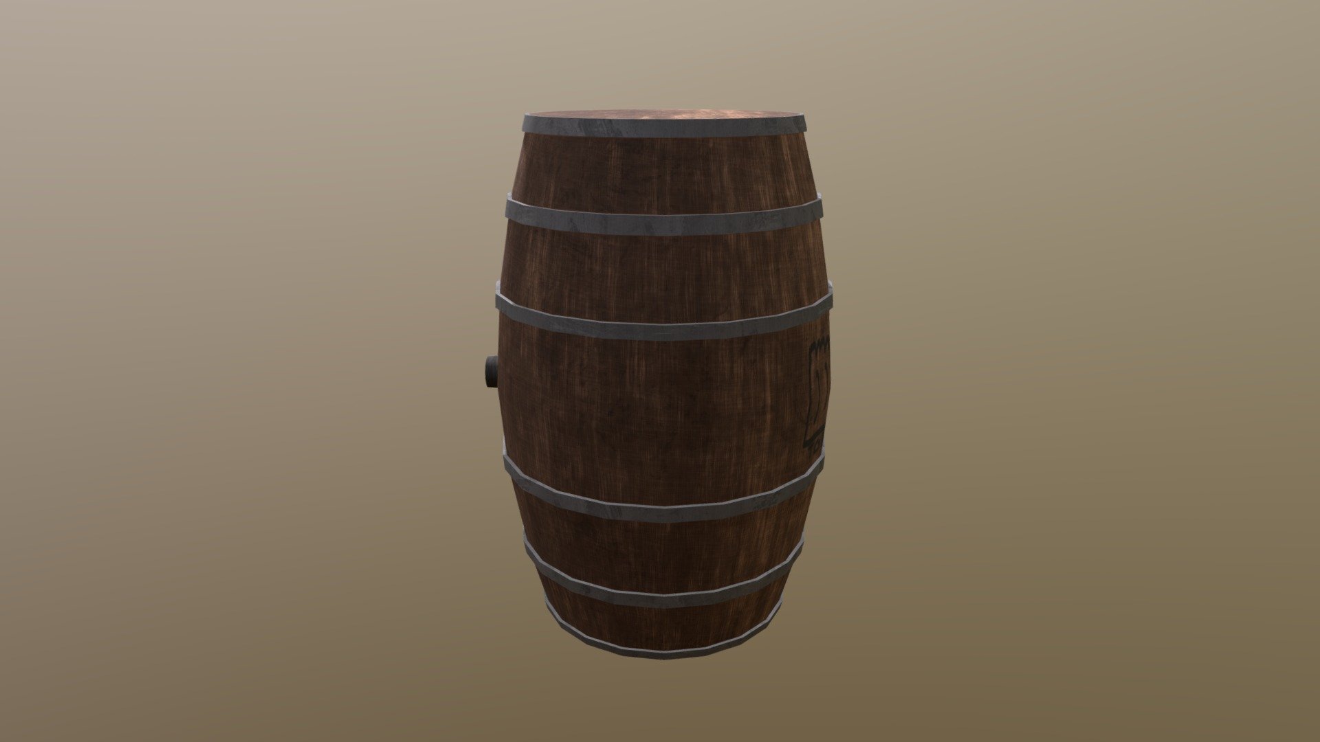 Barrel Textured - 3D model by fractalWizard [3294137] - Sketchfab