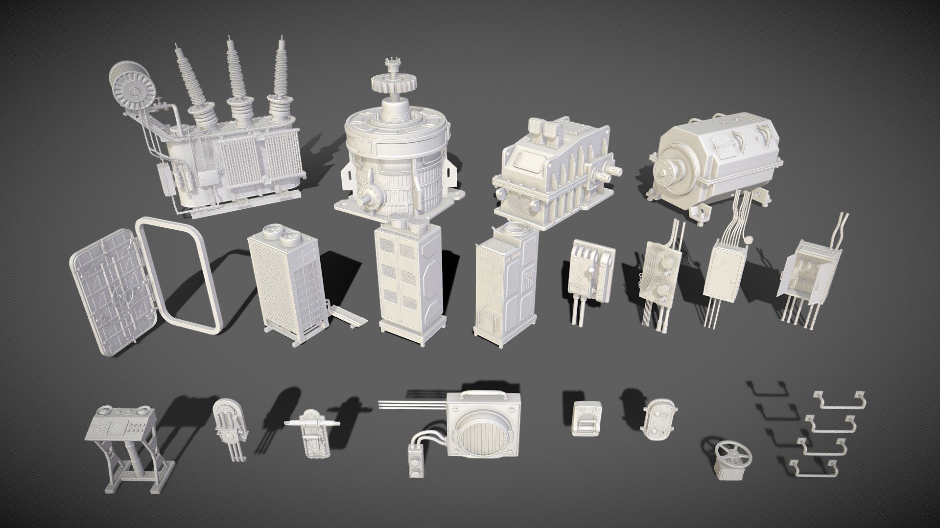 Factory Units 1 - 20 pieces - 3D model by 3d.armzep [32957da] - Sketchfab