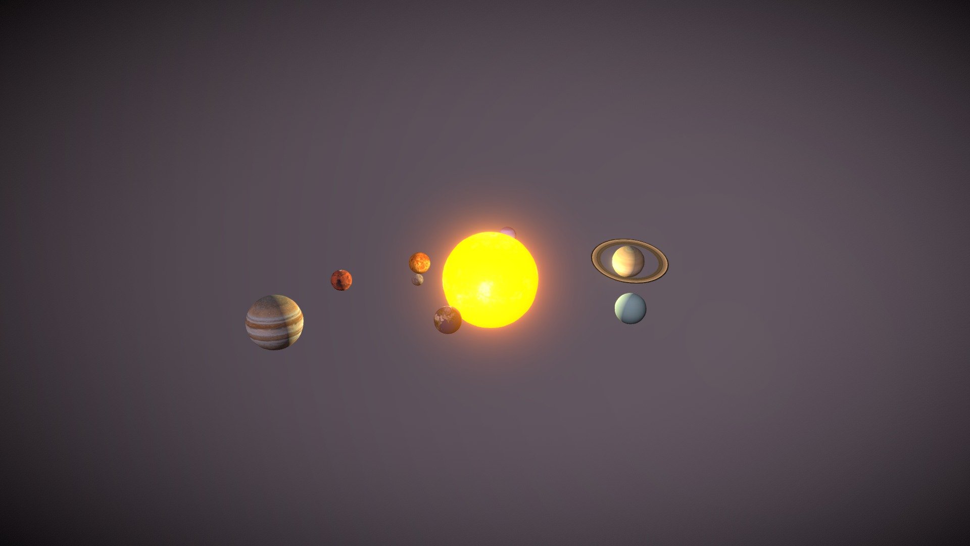 Sistema Solar - 3D model by enzolpeixoto [3296537] - Sketchfab