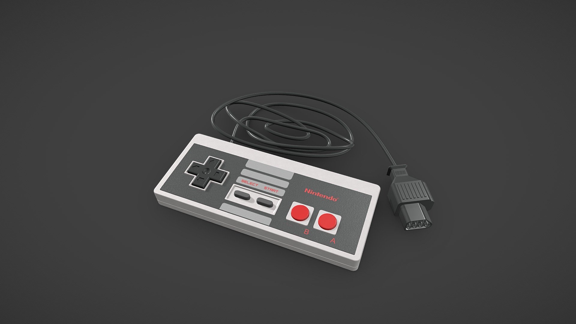 Nintendo NES Game Controller - Buy Royalty Free 3D model by Ben Berger ...