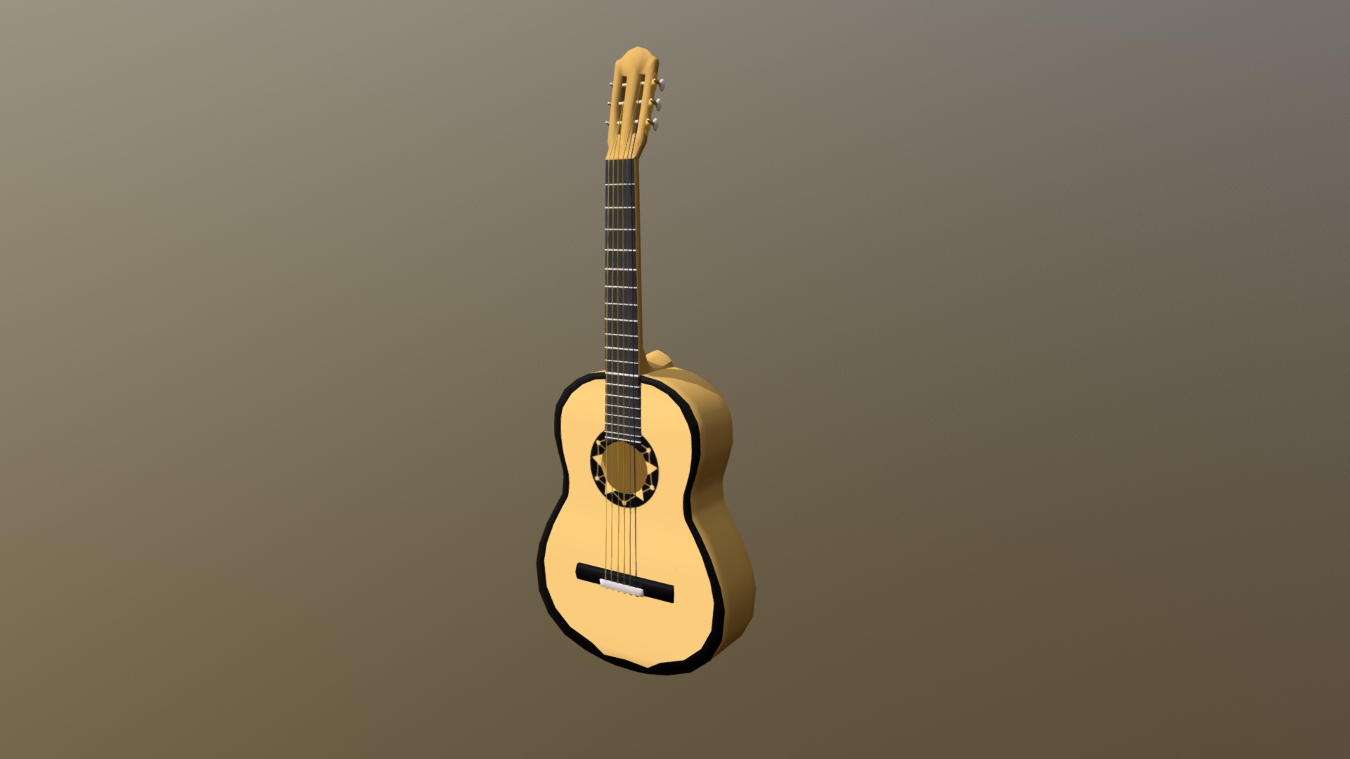 Simple acustic guitar - 3D model by Héctor Flores "Toro" (@mystiquecape ...