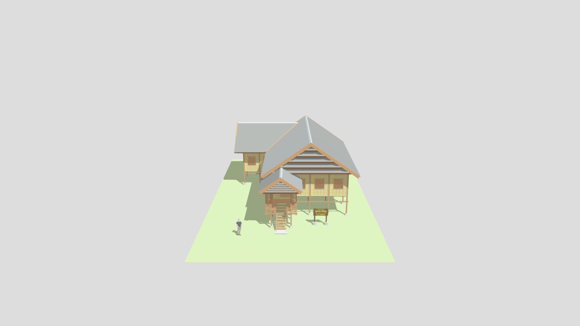 RUMAH ADAT SOPPENG (BOLA SOBA) - 3D model by rafiatul jannah.zs (@rafiatuljannah64) [32990cc ...