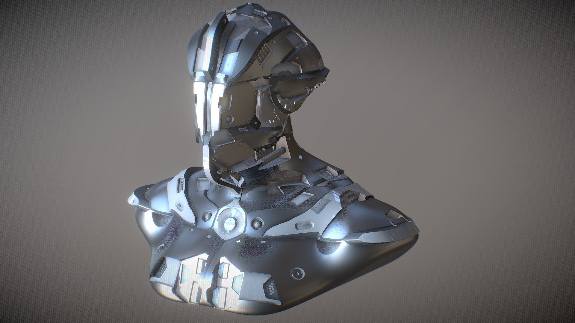 Robot Bust - 3D model by mgfxer [329ae0c] - Sketchfab