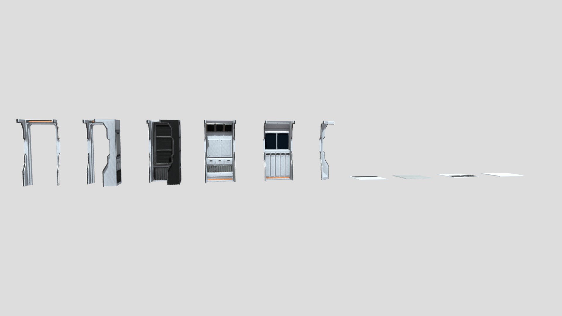 Sci-Fi_Corridor - 3D model by Tatyana Krutaya (@tatasteep) [329b962 ...