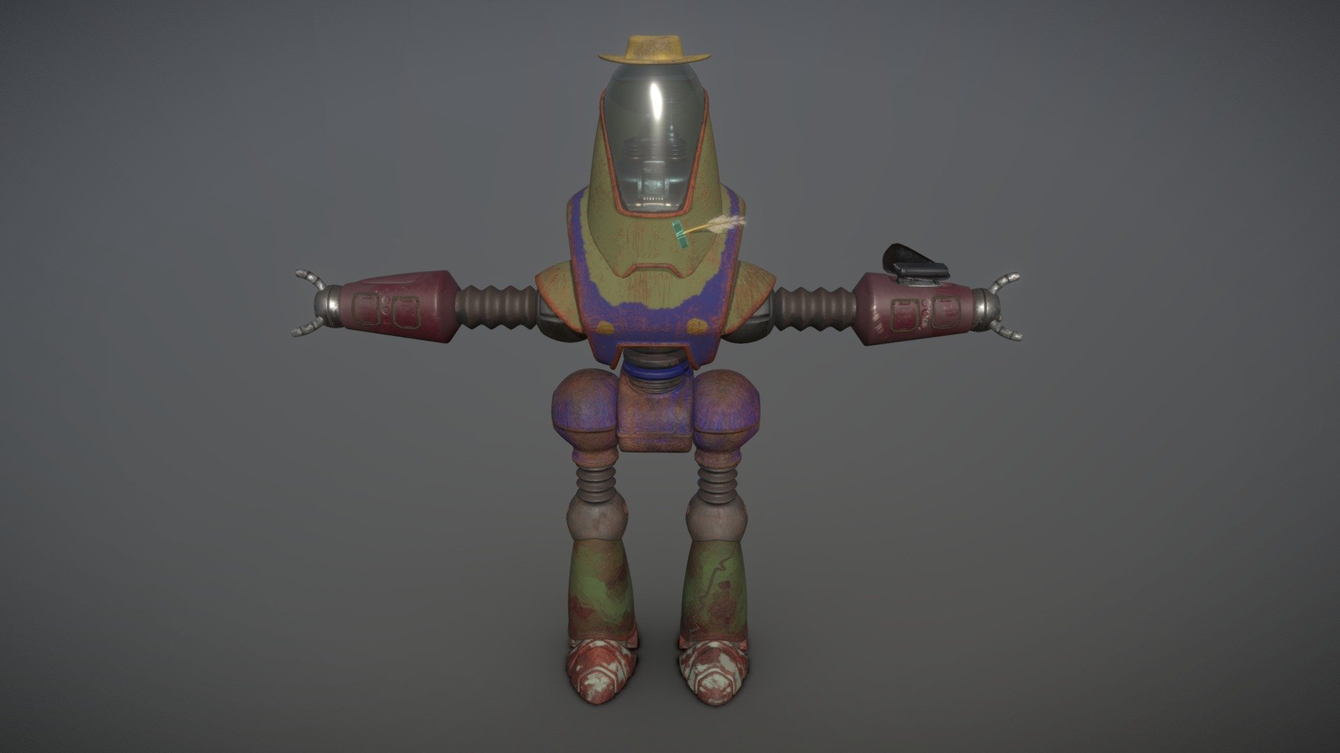 Farmhand Protectron - 3D model by JigglyRuff [329bdcd] - Sketchfab