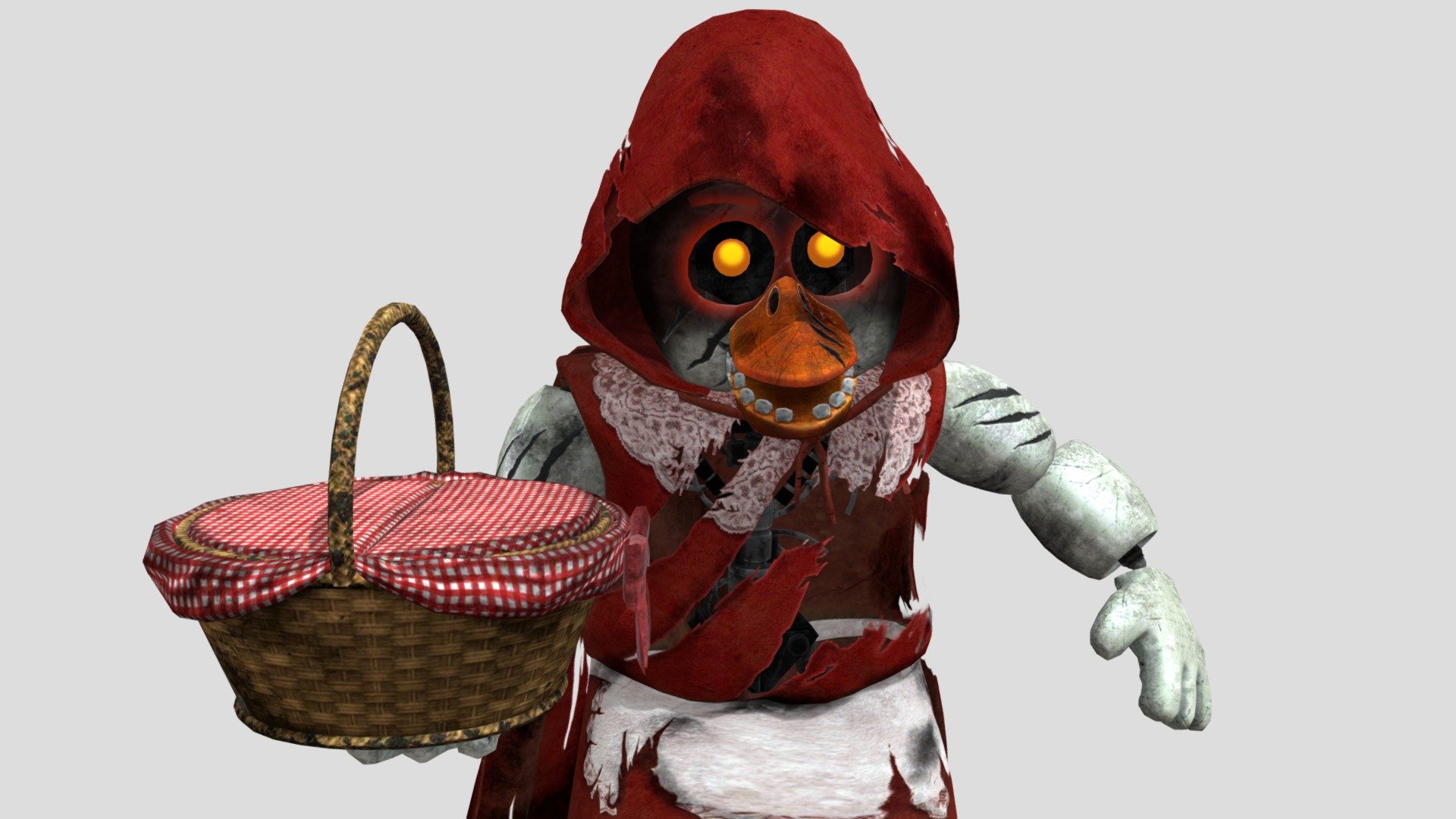 Beta Little Red Chica - Download Free 3D model by OrangeSauceu [329c172 ...