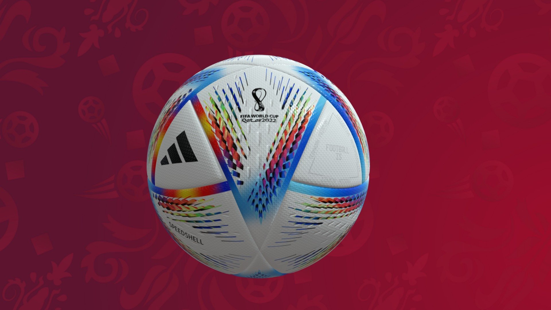 AL RIHLA Official Ball Qatar 2022 - 3D model by degoverse [329c20f ...
